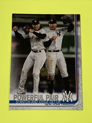 2019 Topps Series 2 Giancarlo Stanton/Aaron Judge Powerful Pair #444 NY ...