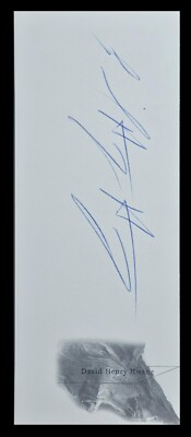 115. SIGNED 8.5"X 3.5" CARD DAVID HENRY HWANG , AMERICAN PLAYWRIGHT ...