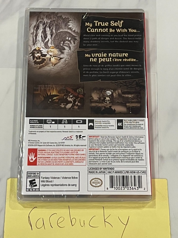The Liar Princess And The Blind Prince (Switch) NEW SEALED Y-FOLD MINT ...