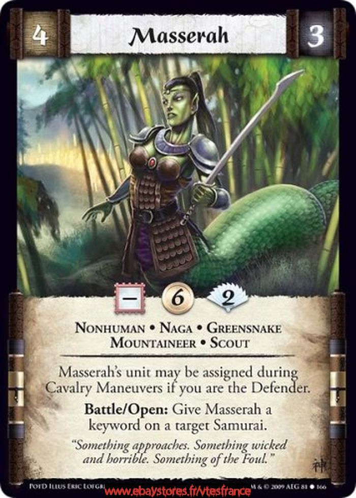 Masserah - Naga / Potd Eng - L5R Ccg | eBay