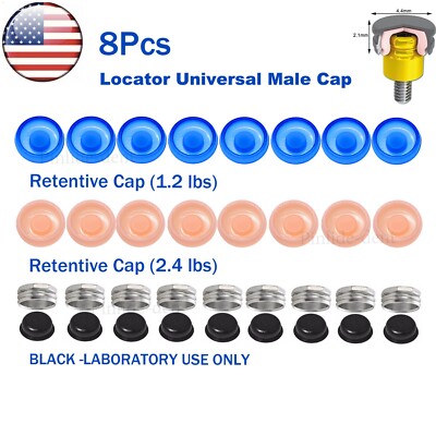 US Dental Overdenture Implant Locat0r Retention Caps 2.4lbs Metal ...
