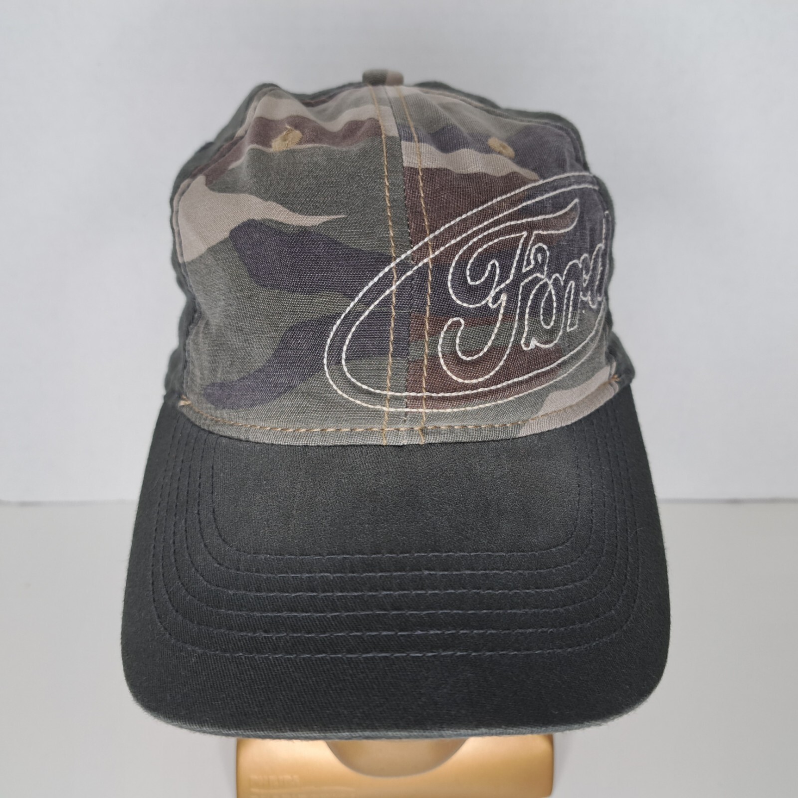 Ford Camo Fitted OSFM Dad Cap Hat - Gem