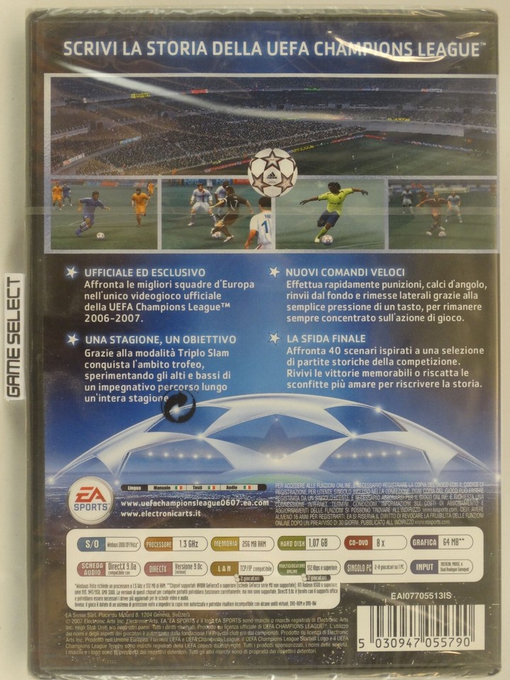Uefa Champions LEAGUE 2006-2007 The Official Video Game PC Computer ...
