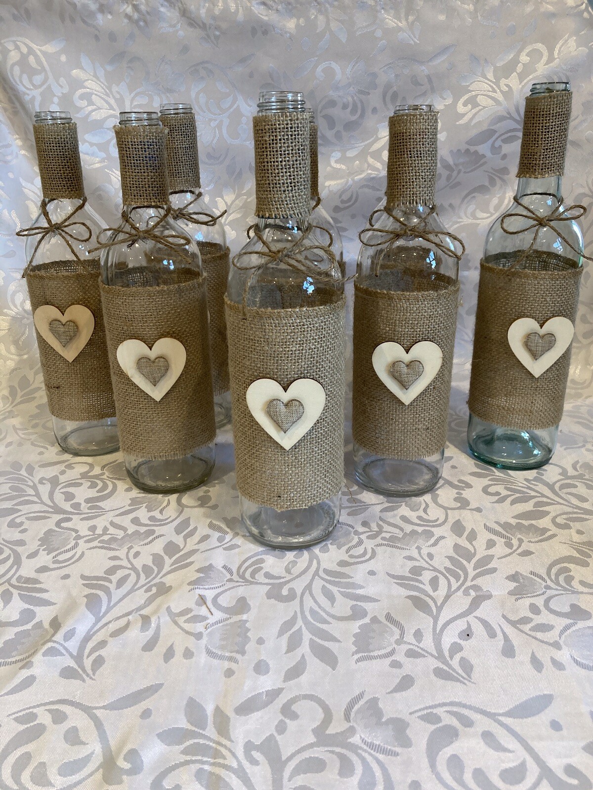 8 x Rustic Wine Bottles, Ideal For Rustic Wedding centrepieces | eBay UK
