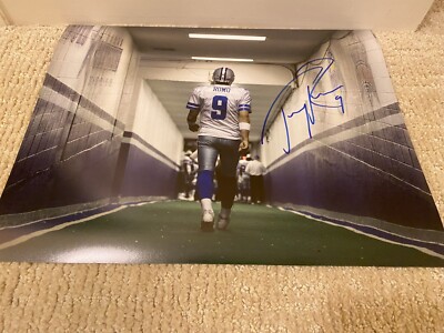 Dallas Cowboys Tony Romo Hallway Pic Signed Autograph Auto 11x14 Photo ...