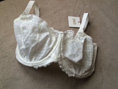 Panache 36M (J) Ivory Envy Full Underwire Cup Lace Bra Style 7285 NWT ...