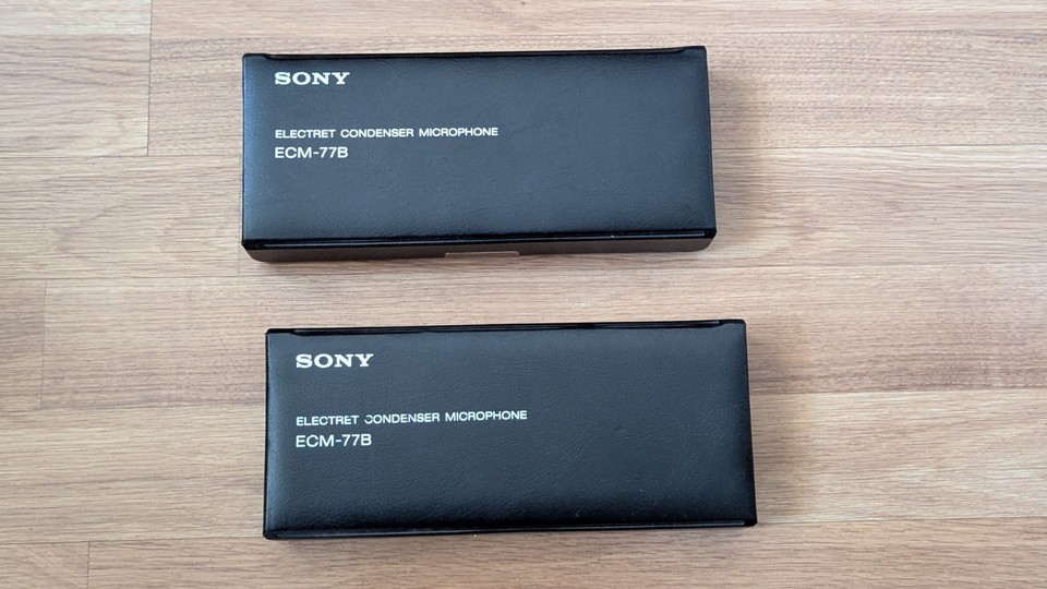 Sony ECM-77B Lavalier Mic, (Set of 2 Mics) Read description carefully ...