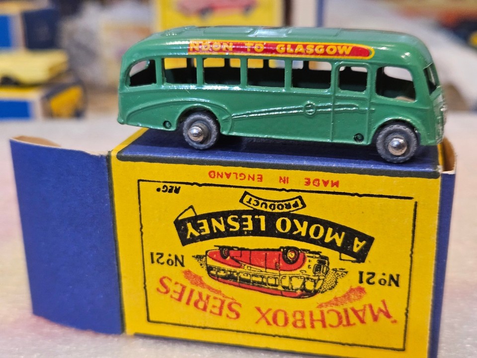 MATCHBOX Lesney 21A LONG DISTANCE COACH 1956 MINT in Box ~ | eBay