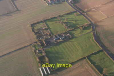 Photo 6x4 Rig and furrow, Station Road, Ulceby: aerial 2019 Hill Garth ...