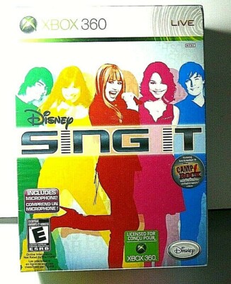 DISNEY SING IT INCLUDES MICROPHONE LICENSED FOR XBOX 360 FACTORY SEALED ...