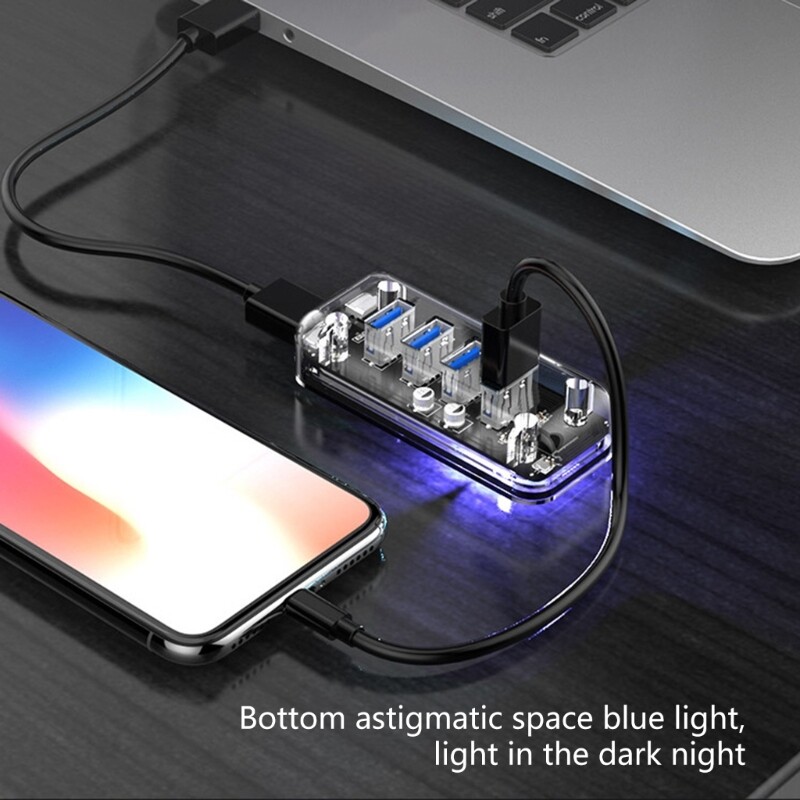 Efficient 4 Port USB Hub For Easy Device Expansion Stable And Fast ...