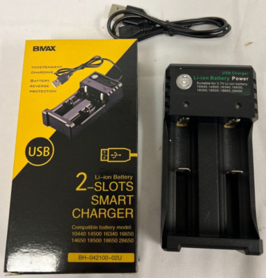 Universal Smart Charger for 3.7V Li-ion Battery Cell 2 Slot | eBay