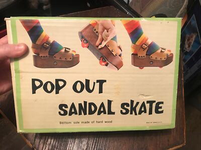 Vintage Pop Out Sandal Skate in Original Box | eBay