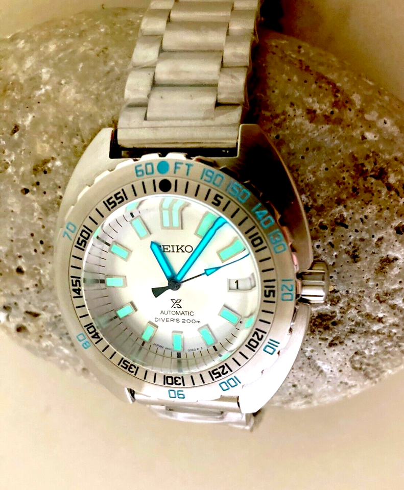 Mod TURTLE NH35 Frog Army Dome Military Sky Blue U1 Tactical Combat Steel Dive | eBay