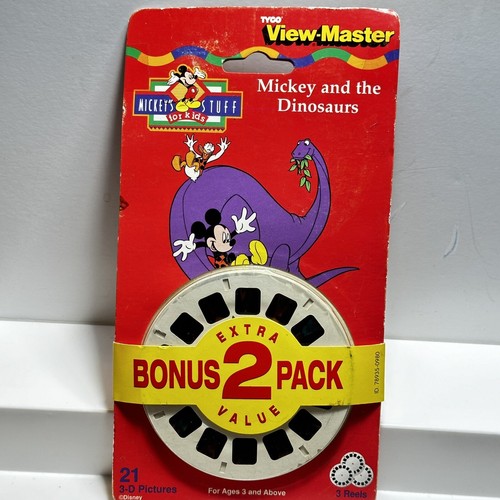 1994 Tyco View Master 3D Disney Bonus (2) Pack Reels Sealed Mickey ...