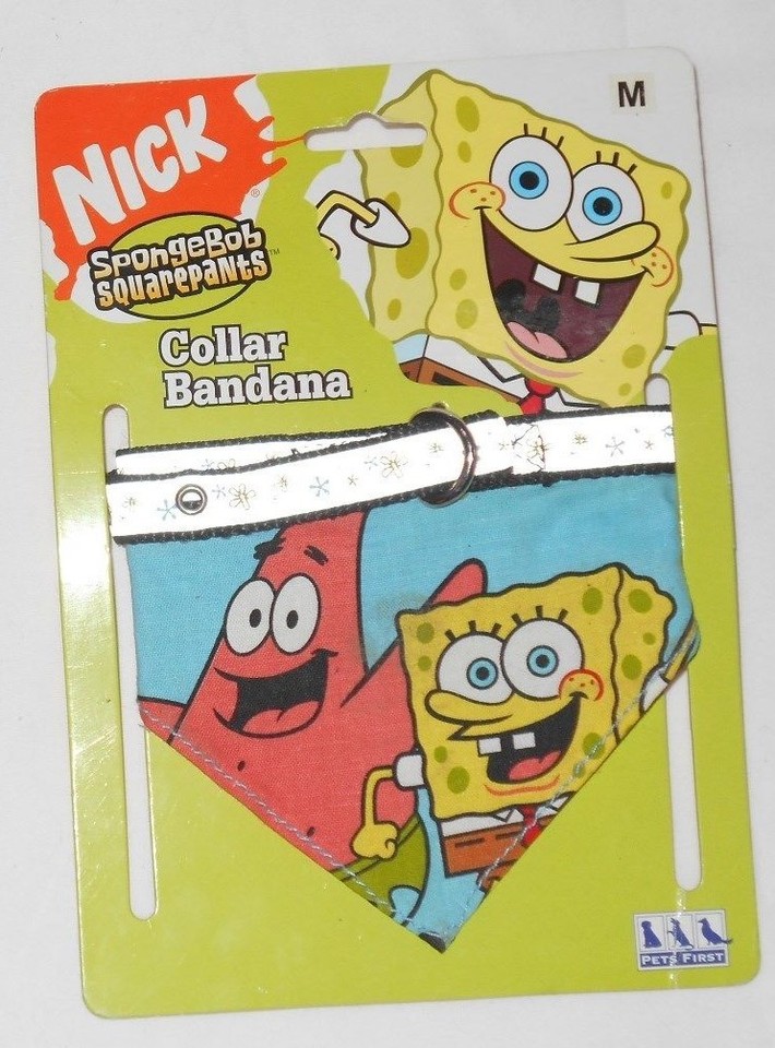 Rare Nickelodeon Sponge Bob Square Pants Patrick Dog Bandana Collar ...