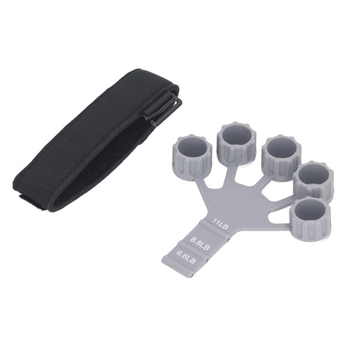 Gray Hand Finger Grip Trainer Silicone 5 Fingers Grip Strength ...