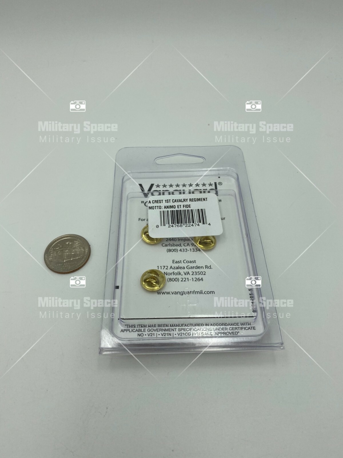 GENUINE U.S. ARMY CREST: FIRST CAVALRY REGIMENT - ANIMO ET FIDE | eBay