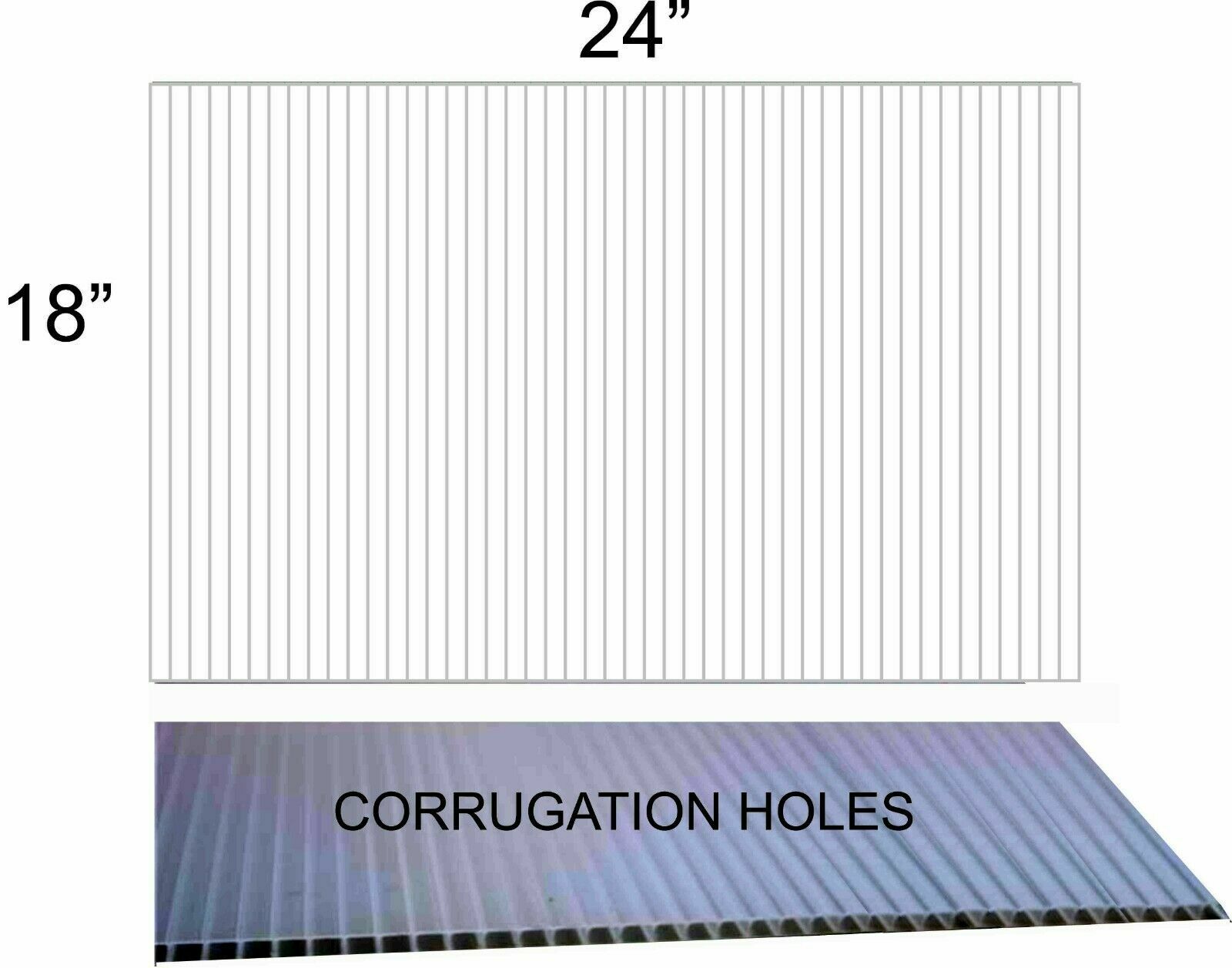 25pc White Blank 18" x 24" Coroplast corrugated plastic yard sign | eBay