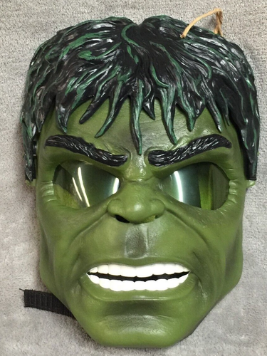 The Incredible Hulk 2008 Marvel Green Eyes Light Up Halloween Mask ...