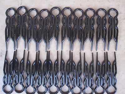 Magic-Grip Hair Pins Black total 20 Pieces New 2 1/2" USA by Good Hair ...