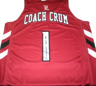 DENNY CRUM LOUISVILLE HOF 94 LAST 1 W/COA SIGNED OFFICIAL LICENSED ...