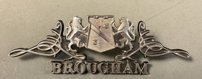 BROUGHAM CAR EMBLEM ORNAMENT METAL NEW YORKER 1970's 3810011 LOGO | eBay