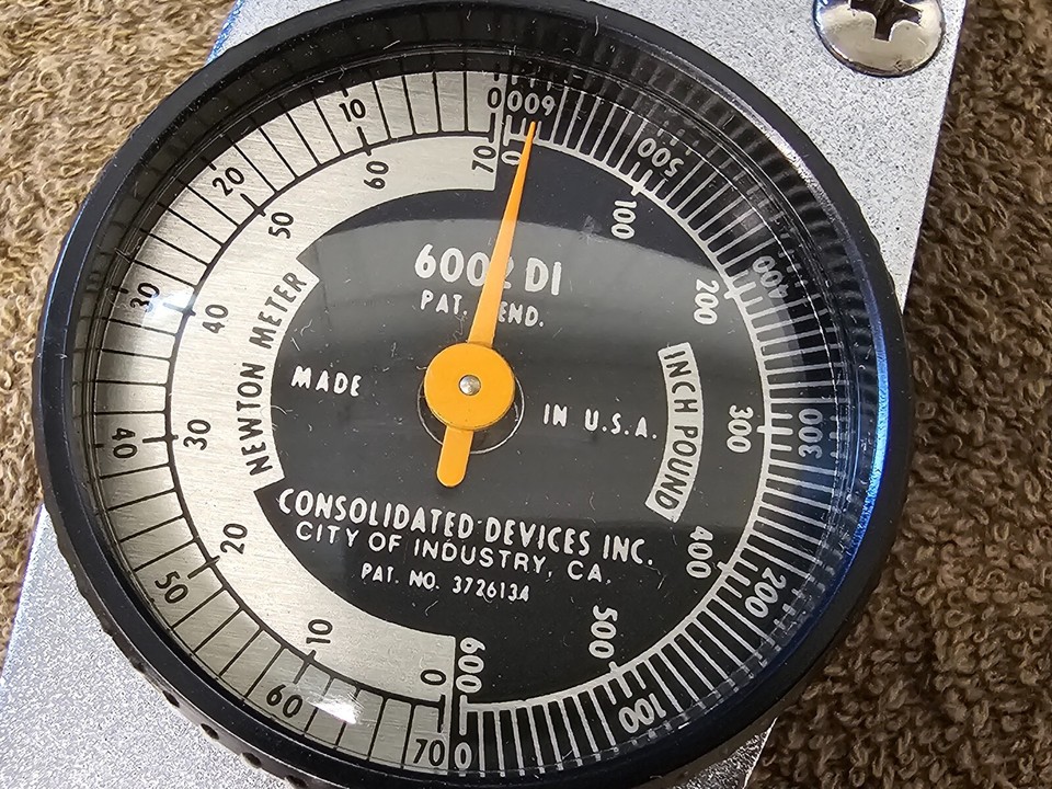 CDI Dial Torque Wrench Gauge 0-600 Inch Pounds In/lb 6002DI Owned By ...
