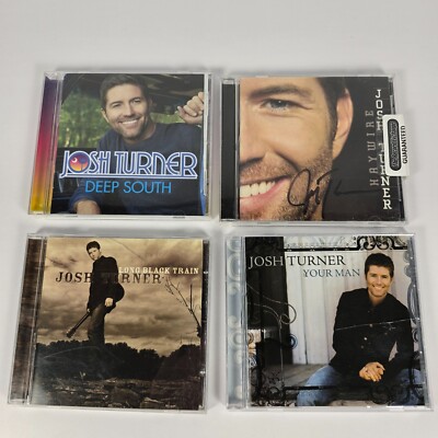 Josh Turner REAL hand SIGNED Lot 4 CD's Autographed Country Star | eBay