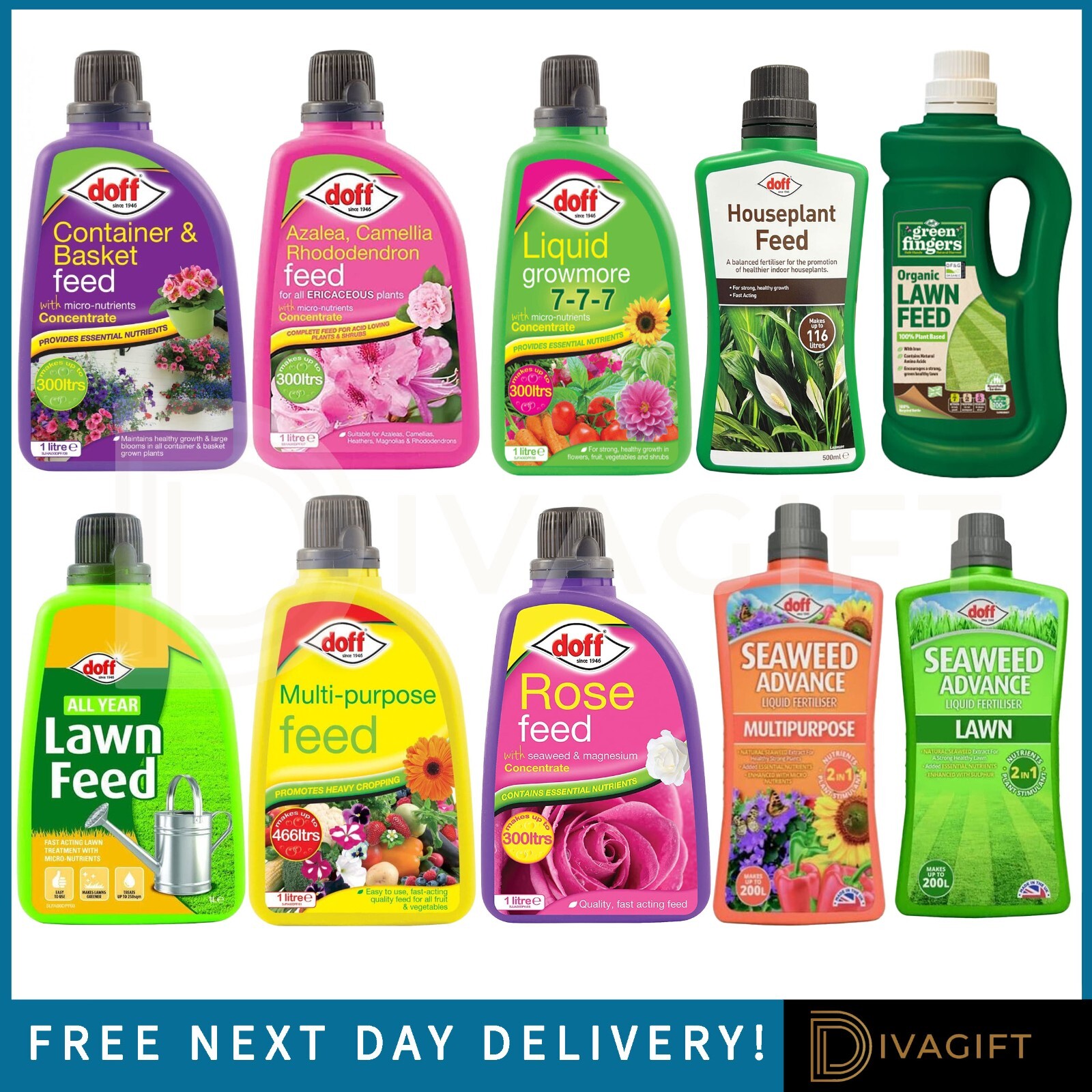DOFF LIQUID PLANT FOOD ORGANIC FERTILISER SEAWEED VEGETABLES SHRUBS ...