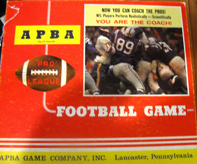 1984 APBA Football Complete GAME Set 28 Teams based on 1982 Season MIB ...
