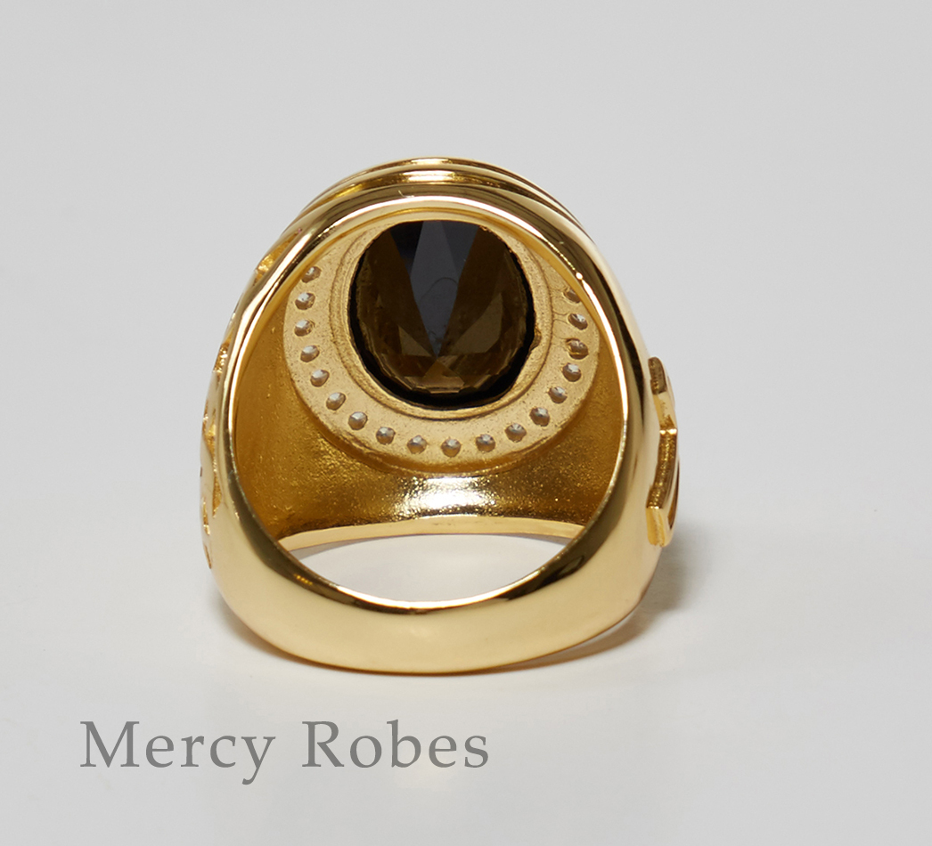 Men's Pastors Clergy Ring, Religious/Christian, Black (RNZ0488 GB) | eBay