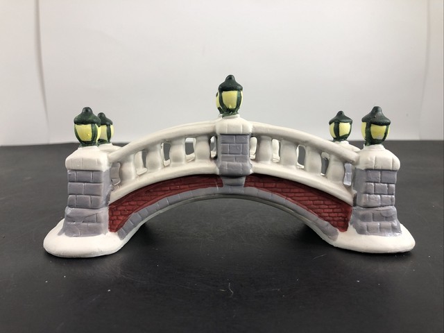 Lemax Village Collection Porcelain Column Bridge 6.25" Long 1994 for ...
