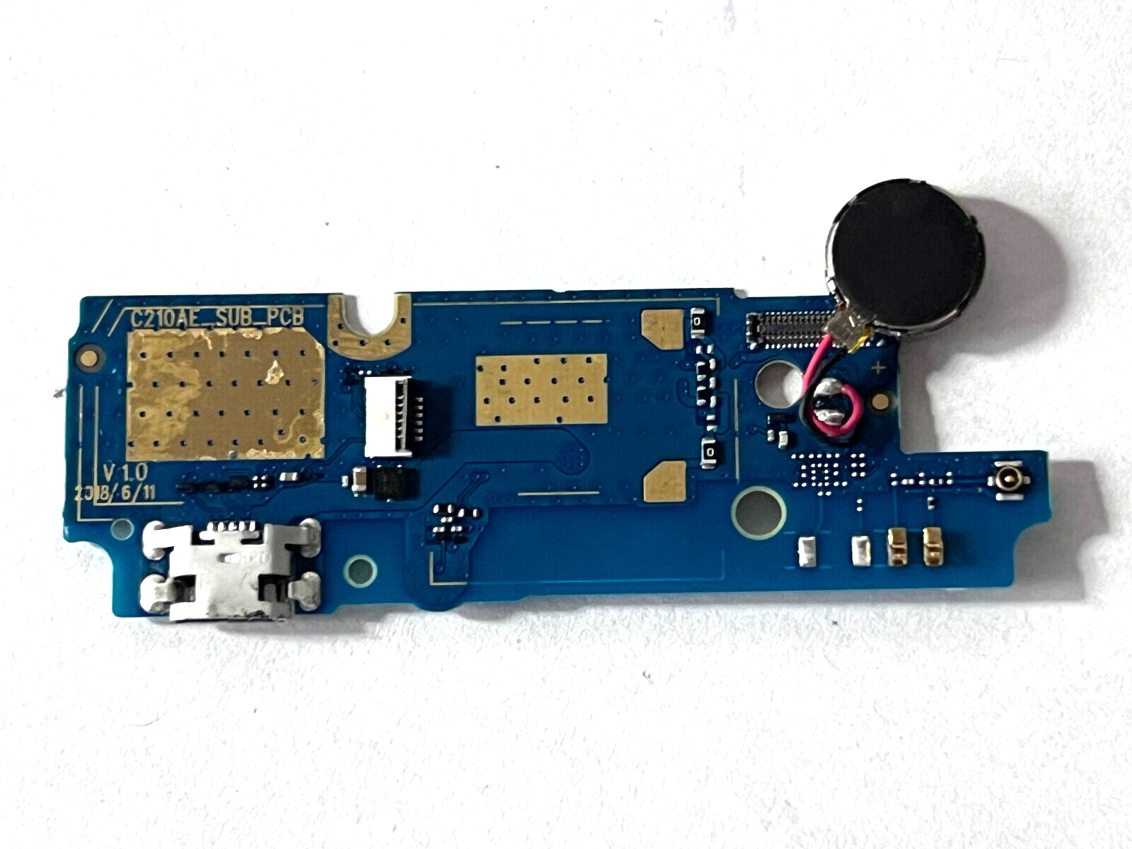 WIKO C210AE Charger Charging USB Port Mic Vibrator PCB Phone Original ...