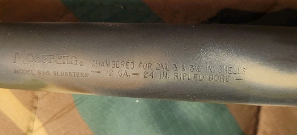 Mossberg 835 Slugster 12 Ga Rifled Slug Barrel 24 In Camo 2 3/4 3 3.5 ...