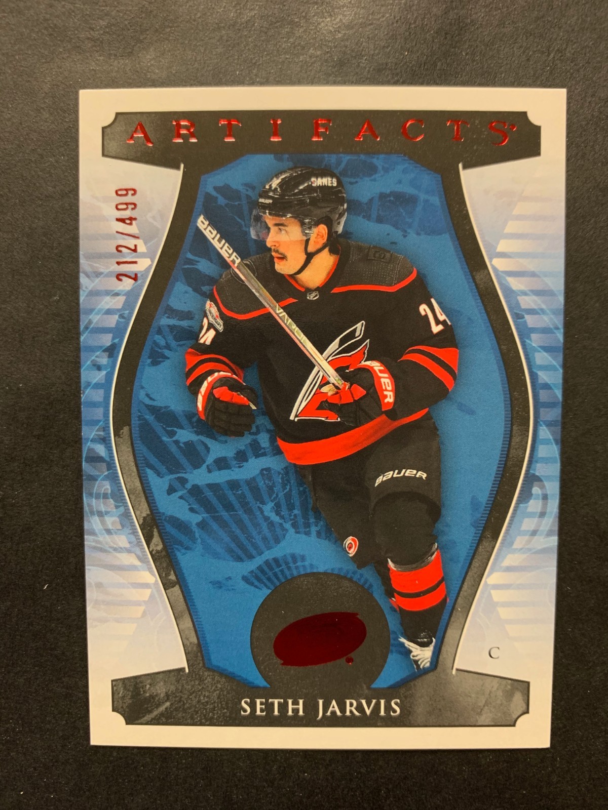 Seth Jarvis 2023 Upper Deck Artifacts #18 Ruby /499 Price Guide - Sports Card Investor