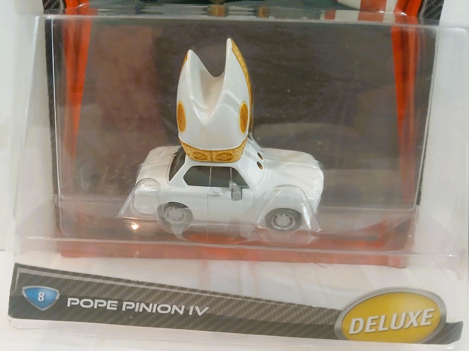 Pixar Disney Cars 2 Deluxe Pope Pinion IV And The Popemobile EXCELLENT ...