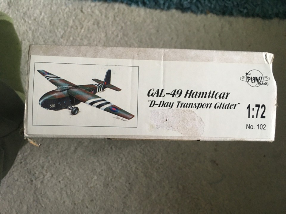 Planet Models 102 1:72 GAL-49 Hamilcar Glider “D-Day Transport “ | eBay UK
