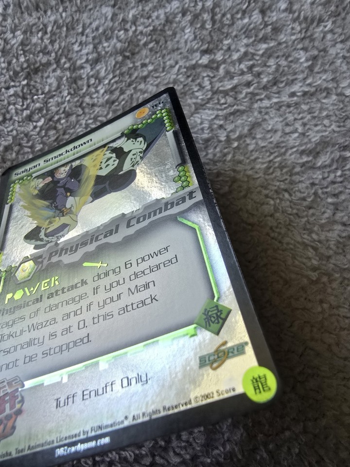 DBZ Dragon Ball Z FOIL Saiyan Smackdown TF6 CCG Limited Tuff Enuff ...