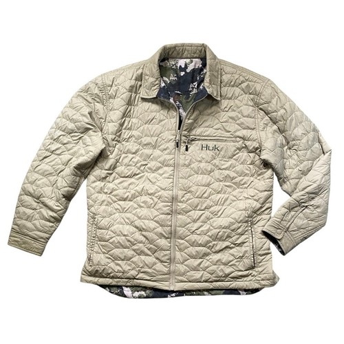 HUK Reversible Camo Scale Hybrid Quilted Jacket - 2XL | eBay
