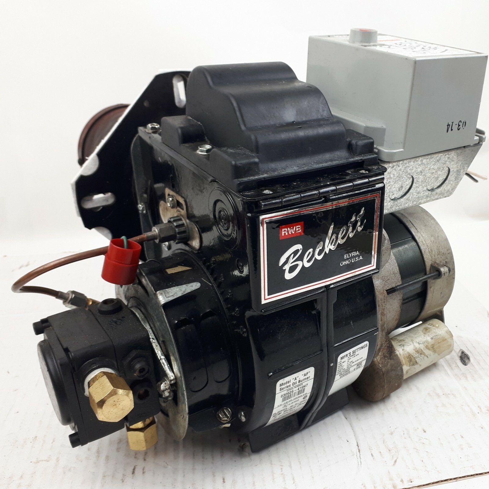 Beckett AF76BNHS Oil Furnace Burner "A", "AF" Series, 6 1/2'' air tube ...