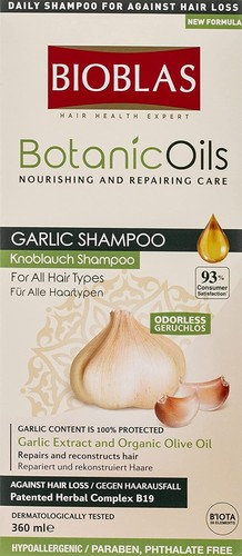Bioblas Garlic Shampoo Extract All Hair Types Botanic Oils 360 ml ...