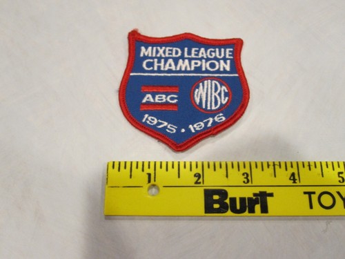 MIXED LEAGUE CHAMPION ABC WIBC 1975-1976 PATCH _ VGC ~ 9609 | eBay