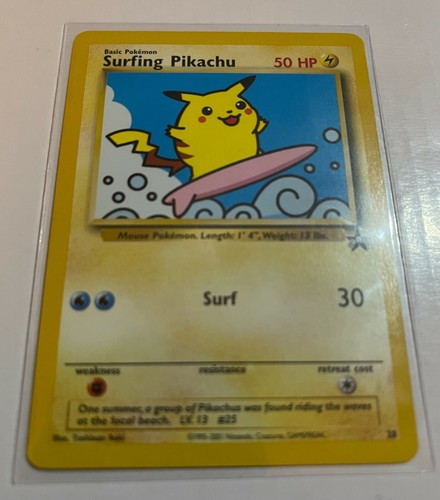 Pokemon Surfing Pikachu Black Star Promo # 28 Nm-MINT WOTC tcg RARE ...