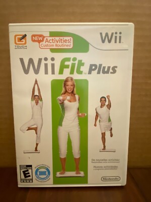 Wii Fit Plus (Nintendo Wii, 2009) Game Complete With Disc Case Manual ...