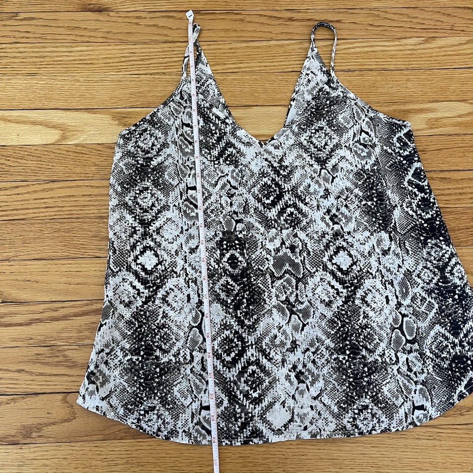 Allison Joy Women's Tank Top Sleeveless Snake Skin Animal Print SZ ...