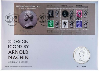 The Machin Definitive 50 years of a Design Icon First Day Cover Coin ...