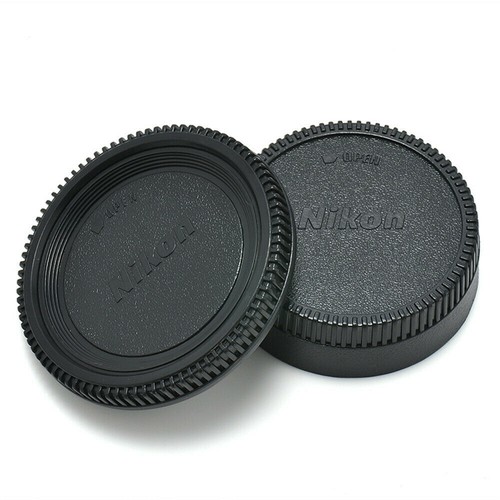 AU 2PCS Body Lens Cap-Front + Rear Cover For Nikon AF AF-S Lens DSLR ...