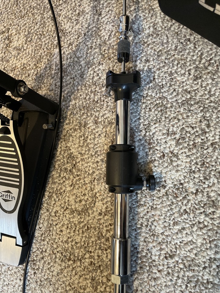 Remote Hi Hat Cymbal Stand - GRIFFIN Auxiliary Cable Foot Pedal Drum ...