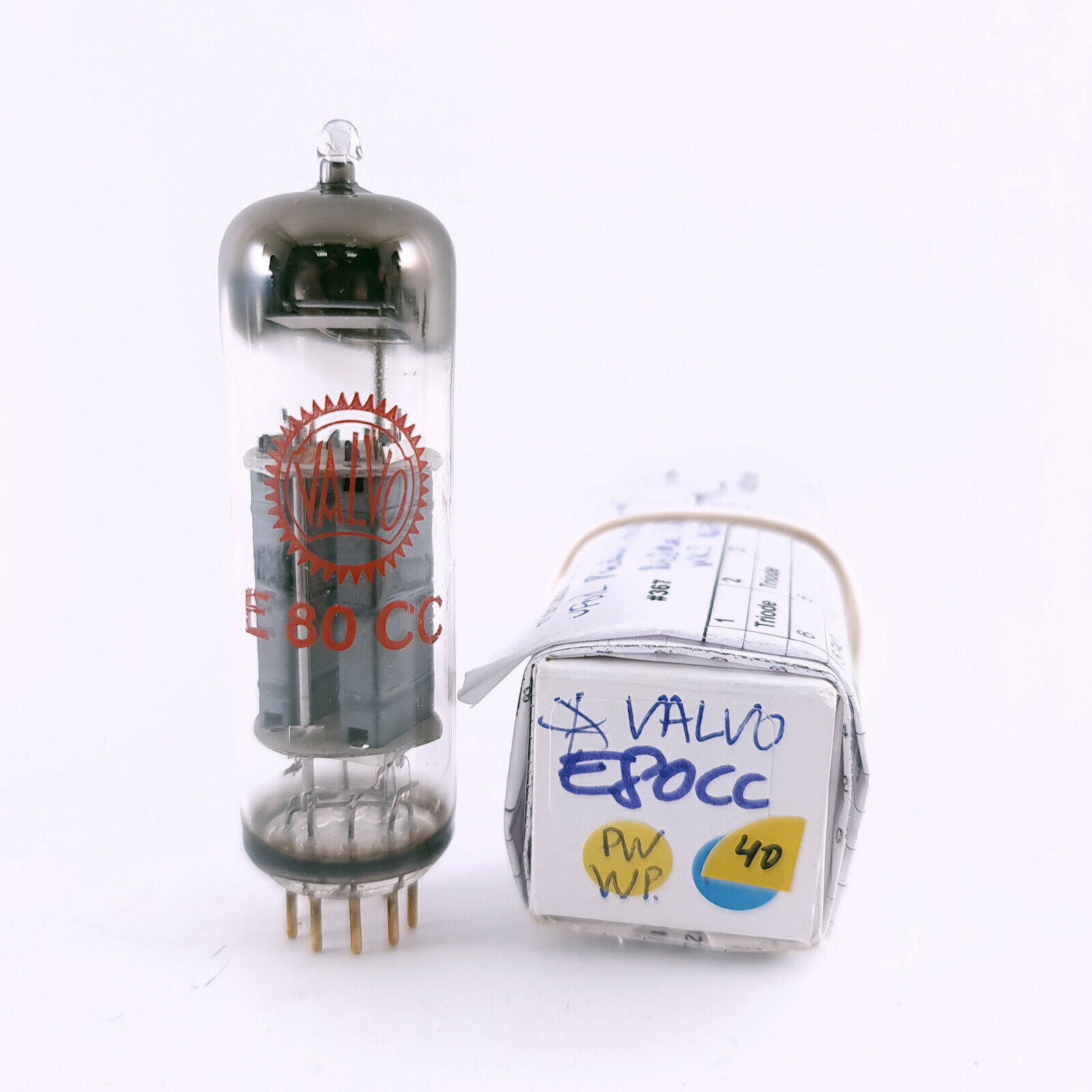 1 X E80CC VALVE TUBE. 1950s PROD. U-FOIL. PINCHED WAIST. WELDED PLATE. 40.CH164 | eBay